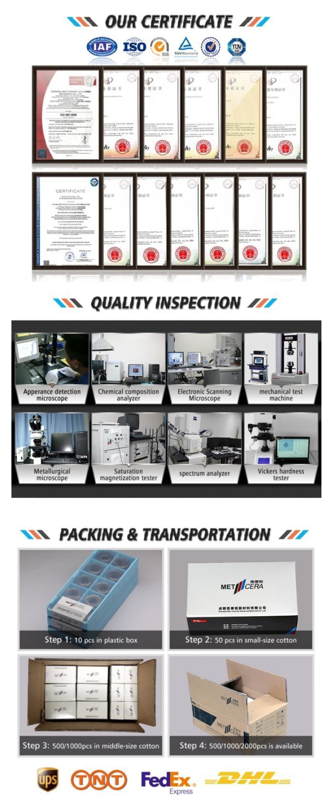 Aluminium Alloy Machining Cermet Turning Inserts WNMG0804 P10 P20 ISO Grade 1