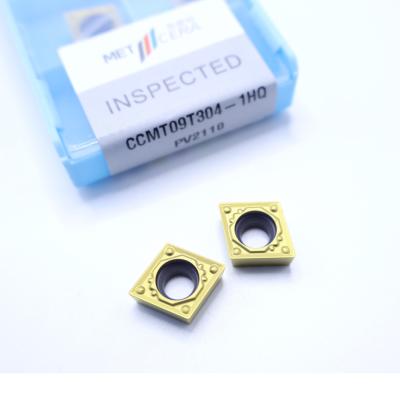Chine Résistance à la fracture outil de tournage Cermet insère une bonne douceur de surface CCMT09T304-1HQ PV2110 à vendre