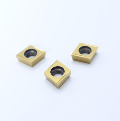 China Metalen keramische draaibank inzet, zilveren CNC machine inzet CCGT09T302R-C Te koop