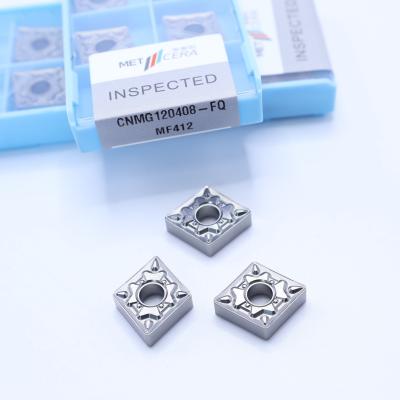중국 외부 회전 CNC 턴 머신 삽입 HRA92.5 강도 CNMG120408-FQ MF412 판매용