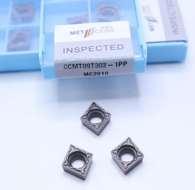 중국 파열 저항 세르메트 턴링 도구 좋은 표면 매끄러움을 삽입 CCMT09T302-1PP MC2010 판매용