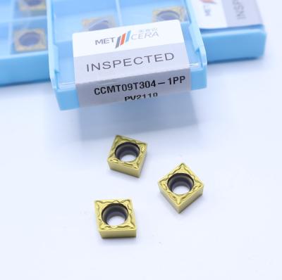 China Breukbestendigheid Cermet draaistool voegt goede oppervlakte gladheid toe CCMT09T304-1PP PV2110 Te koop