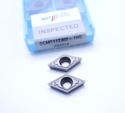 China Resistencia a la fractura Herramienta de corte de cermet inserta buena suavidad de la superficie CCMT11T302-1HQ PV2210 en venta