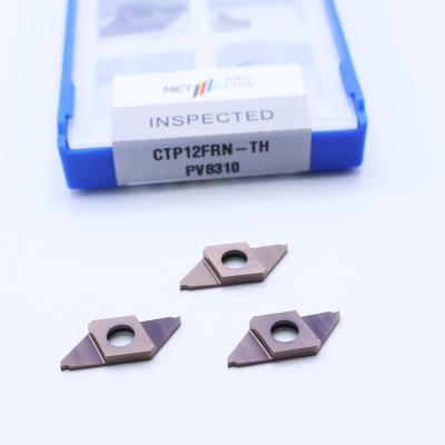 China CTP12FRN-TH, revestido em bronze, inserção de carburo CNC para corte de PVD, revestido por separação de inserções indexáveis à venda