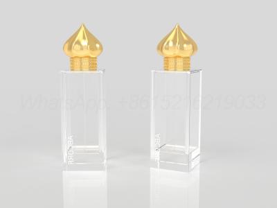 China Elegante cuadrado redondo y rectángulo Zamak Perfume Caps para diseños personalizados en venta
