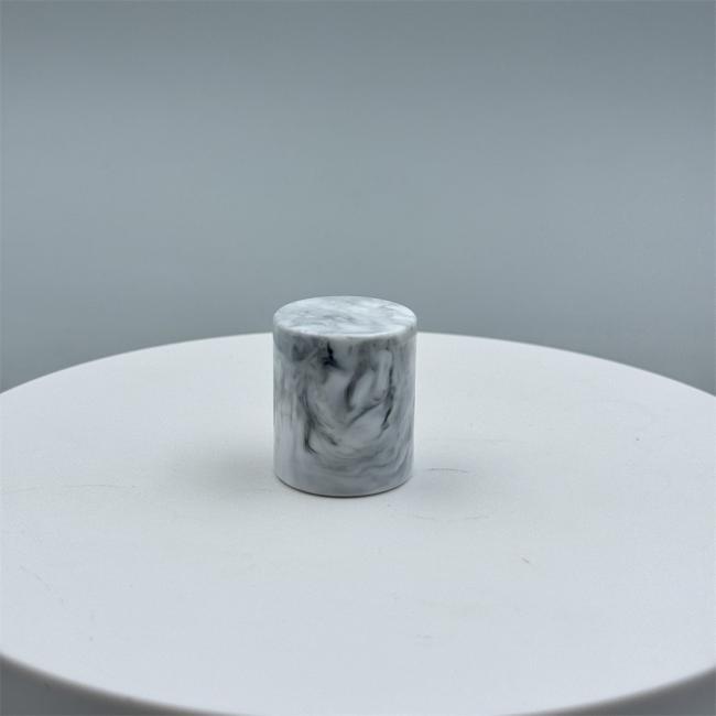 Resin Marble Pattern FEA15 Cylindrical Perfume Cap Suitable for 30ML, 50ML, 100ML Perfume Bottles
