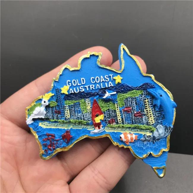 Metal Fridge Magnets Souvenir Gift Local Landmark Building