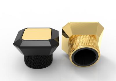 China Factory Customized Logo Premium Glossy Square-Shaped Cap Perfume Cap for Fea 15 for sale