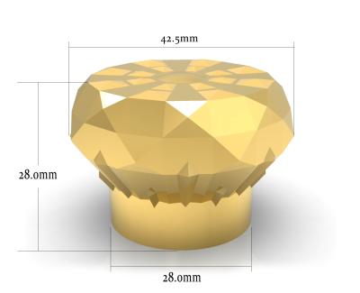 중국 도금 자마크 향기를 매다는 것 28*28*42.5mm을 완성합니다 판매용