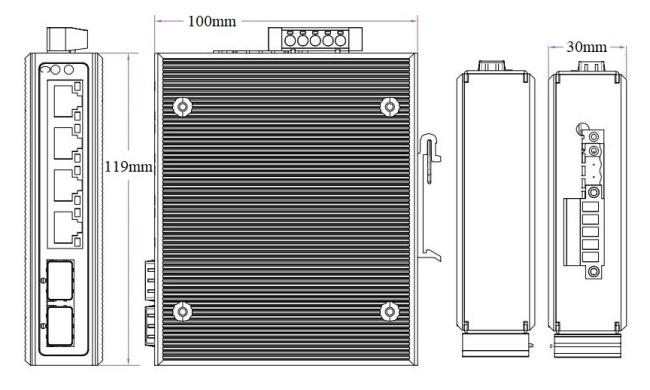 ONV-IPS53064PFM Dimensions Diagram