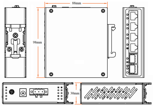 ONV-IPS3064PF dimensions diagram