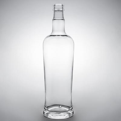 Cina Tipo di tenuta unica di sughero 750 ml bottiglia di vetro di alto pietra per gin rum champagne brandy whisky in vendita
