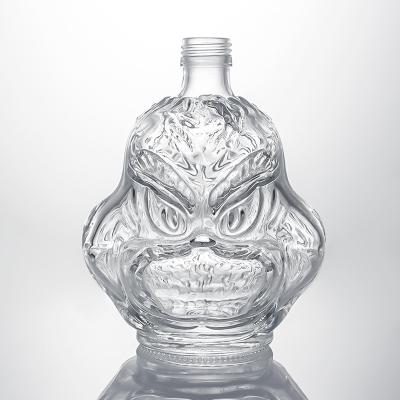 Cina Bottone di vetro a vite per liquori industriali per whisky vodka rum in vendita