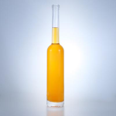 Cina Collare di vetro di pietra trasparente 500 ml Bottiglia a collo lungo per Gin Rum Champagne Brandy Whisky in vendita