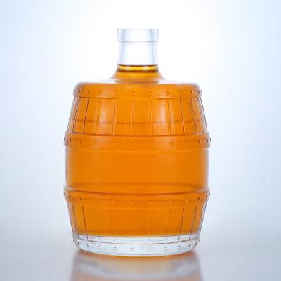 Cina Bottiglia di vetro trasparente per gin rum champagne brandy whisky design unico in vendita