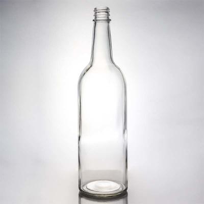 Cina Manipolazione superficiale Bottiglia di vetro deccale 1000 ml di forma rotonda Perfetto per Gin Rum Champagne Liquor in vendita