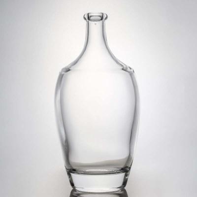 Cina Collare di vetro 500ml 700ml 1000ml Gin vuoto Flint Rum Champagne Latte con sughero in vendita