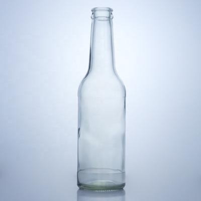 Cina Flint Glass 276ml Brandy Vodka Tequila Bottiglia di vetro con sughero per il corpo Materiale vetro in vendita