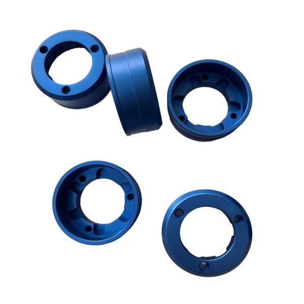 Quality Customized Aluminum CNC Turning Parts with Blue Oxidation for High Precision for sale