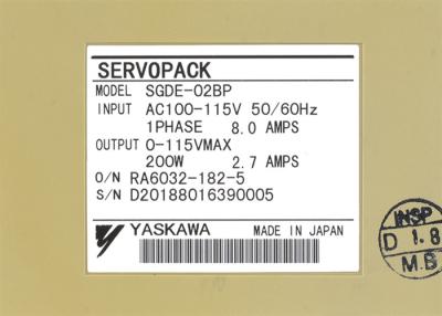 중국 야스카와 SGDE-02BP AC 세르보 앰플리퍼 100-115V 오리지널 박스에서 새 제품 판매용