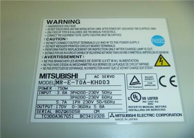 중국 새로운 750W AC 자동 귀환 제어 장치 모터 HF-KE73BW1-S100 관제사 MR-E-70A-KH003 판매용