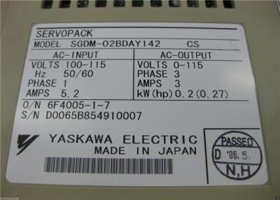 중국 새로운 본래 입력 3PH 산업 자동 귀환 제어 장치는 YASKAWA 자동 귀환 제어 장치 Confezione Ampplificatore Sgdm-02bda142를 몹니다 판매용