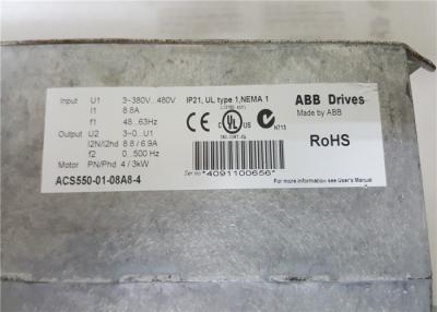 中国 400 – 480 VAC 3段階の入力|480 VAC 3段階の出力|可変的な頻度インバーター8.8 AmpsのACS550-01-08A8-4の 販売のため