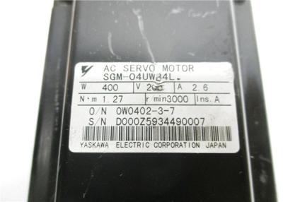 China La NUEVA UL de 400W 200V reconoció el MOTOR SERVO industrial SGM-04UWB4L 2.6A de YASKAWA 3000r/min en venta