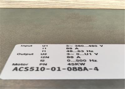 中国 ABB ACS510-01-088A-4の新しい可変的な頻度インバーター45KW 3段階380V 88A 販売のため
