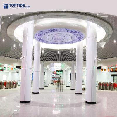 Cina Intelaiature su misura della colonna del metallo di lunghezza per la decorazione interna imballata in cartoni in vendita