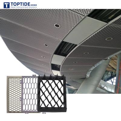 Cina pannello di soffitto a maglia di metallo a misura schermo divisorio decorativo a prova di fuoco in vendita