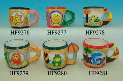 Cina Tazza ceramica di viaggio del tè di pomeriggio, frutti di mare divertenti delle tazze da caffè del personaggio dei cartoni animati e progettazioni dell'animale in vendita