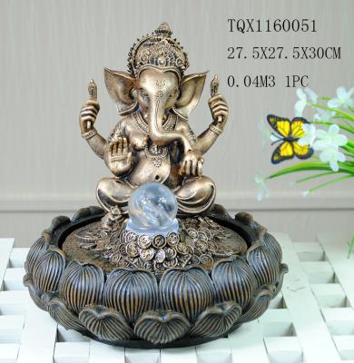 Cina Fontana di Polyresin dell'indiano con la palla di giro, potere della pompa di elettricità in vendita