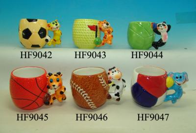 Cina Crei gli sport personali ha inciso le tazze da caffè ceramiche con la maniglia a forma di mucca in vendita