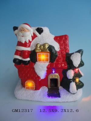 Cina Camere ceramiche accese del villaggio di Natale della porcellana per la decorazione della famiglia in vendita