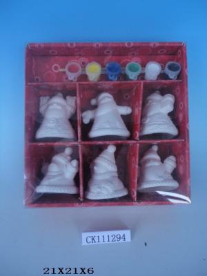 Cina Insieme ceramico del regalo DIY di Natale della decorazione domestica con pittura e la spazzola, imballaggio del contenitore di regalo in vendita