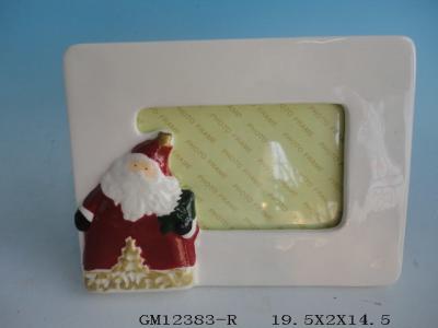 Cina Pittura ceramica del Babbo Natale della struttura della foto del piccolo scrittorio di Modern Family per le decorazioni di natale in vendita