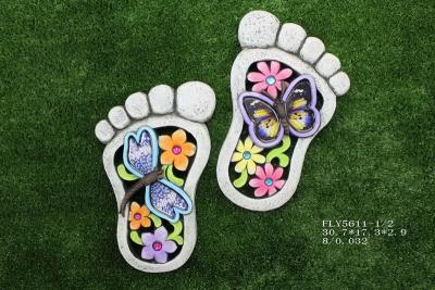 Cina Decorazioni ceramiche a forma di del giardino del piede, pietra facente un passo del cemento adorabile all'aperto in vendita