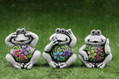 Cina Ornamenti animali della figurina della rana del cemento della decorazione ceramica del giardino, progettazione unica in vendita