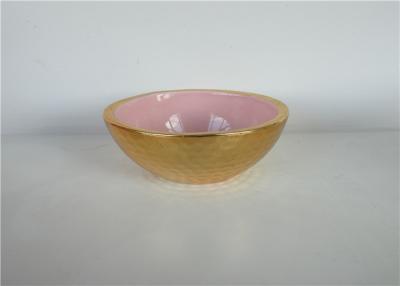 Cina Ciotola ceramica dell'oro popolare di Rosa con 2 colori differenti 10,5 x 10,5 x 8,5 cm in vendita