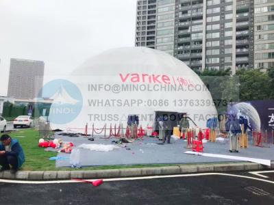 China resistente ULTRAVIOLETA de la tienda de aluminio de la bóveda geodésica de la prueba de calor de los 20m en venta