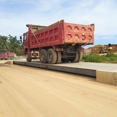 China escala do peso do caminhão industrial da estrutura 80t do feixe de Pitless U da precisão 20kg à venda