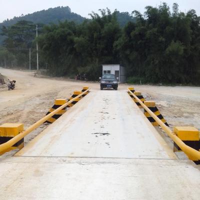 China peso eletrônico de 50 toneladas de aço industrial do caminhão das escalas Q235 Digitas do caminhão de 3*18M à venda
