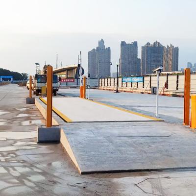 China Báscula eletrônica industrial da escala do caminhão 100T de 3x16m à venda