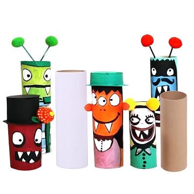 Cina Manuale per bambini Fai da te Rotolo di carta Tubo Imballaggio Scuola materna Arte creativa Pittura Graffiti Cilindro rotondo in vendita