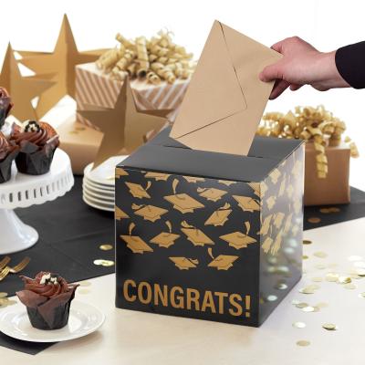 Cina Tocchi personali a 8,5 pollici della scatola di carta di graduazione sul nero in vendita