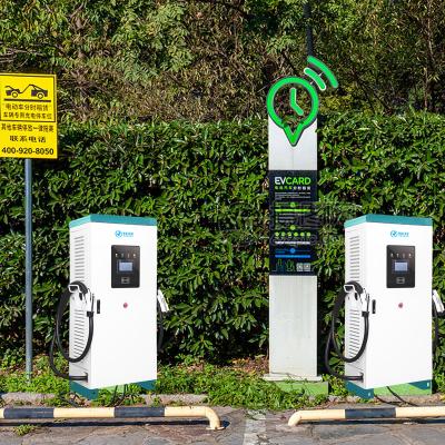 Cina Caricabatterie veloce DC 60kw EV con display LCD Doppia pistola di ricarica in vendita