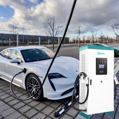 Cina Caricabatterie Smart Ocpp Public 60kw EV Trifase 380V con doppia spina in vendita
