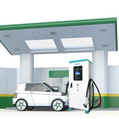 Cina Caricabatterie EV DC 120kw a ricarica rapida tutto in uno con doppia pistola di ricarica in vendita