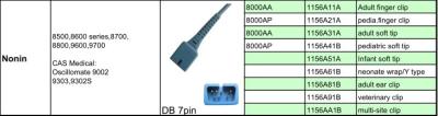 China sensor adulto do grampo spo2 do dedo do oxímetro do pulso de 8000AA Nonin compatível com 8500/8600 de série à venda